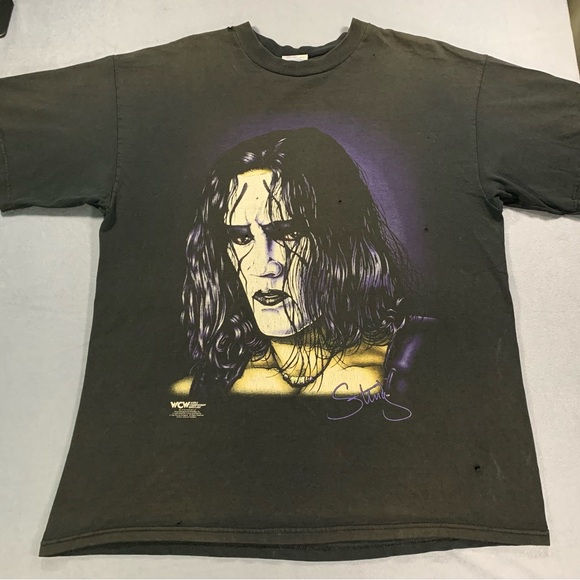 WCW | Shirts | Vintage Wcw Sting Big Face Shirt 998 World Wrestling ...